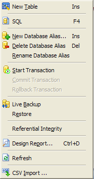 NexusDB Guide > Management Tools > The Enterprise Manager > Using the Servers Window > The ...