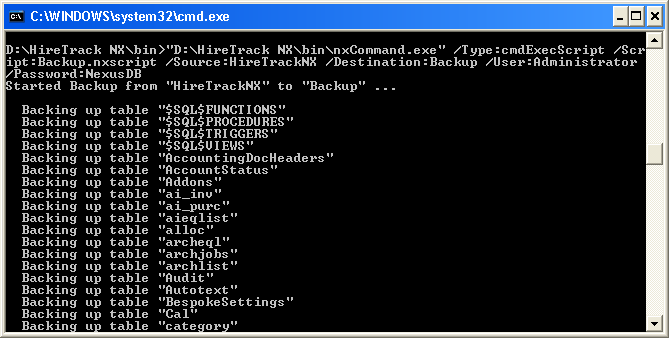 Navigator Systems Nexus SQL Database Server